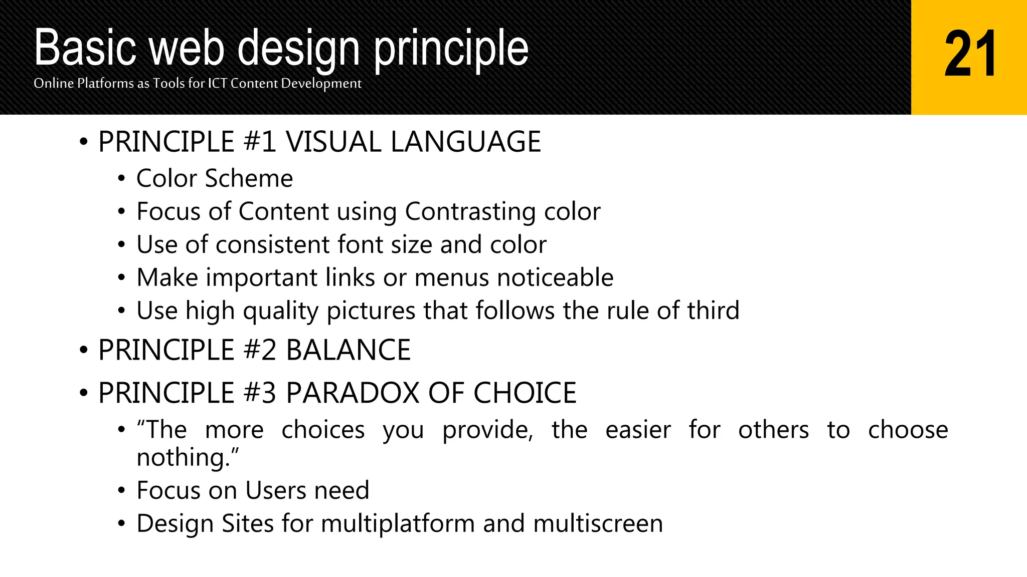 Online platforms for ICT Content Development | PPTX