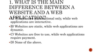 Online Platforms, functions, and Systems Quiz.pptx | Internet | Computing