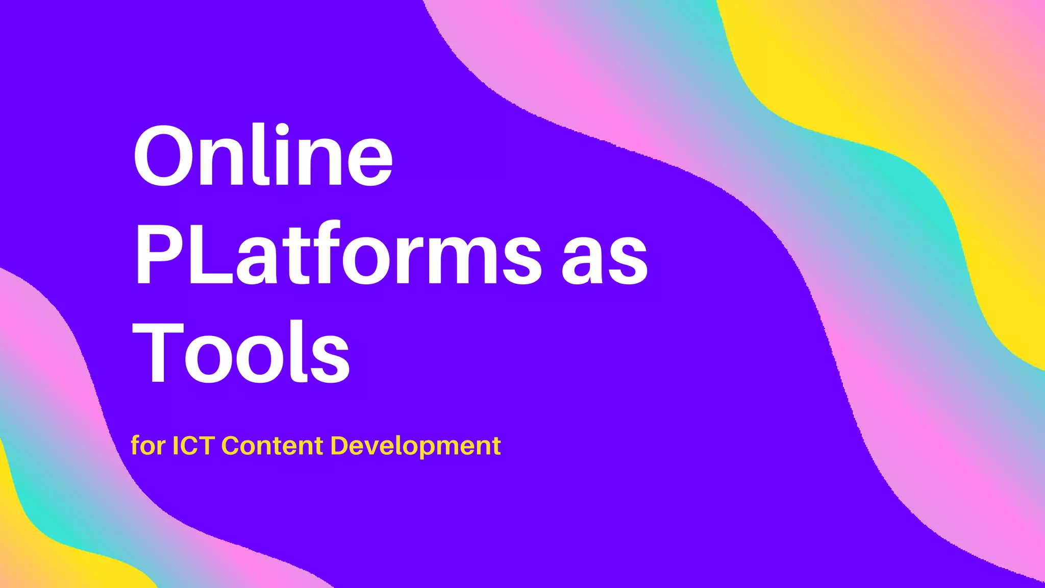 ONLINE PLATFORMS AS TOOLS | PDF
