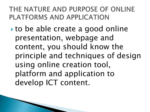 Online platforms for ict content development | PPTX | Social Networking ...