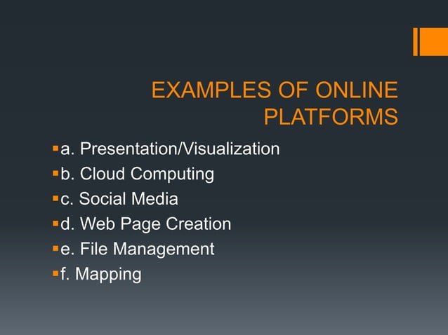 Online platforms for ict content development | PPTX