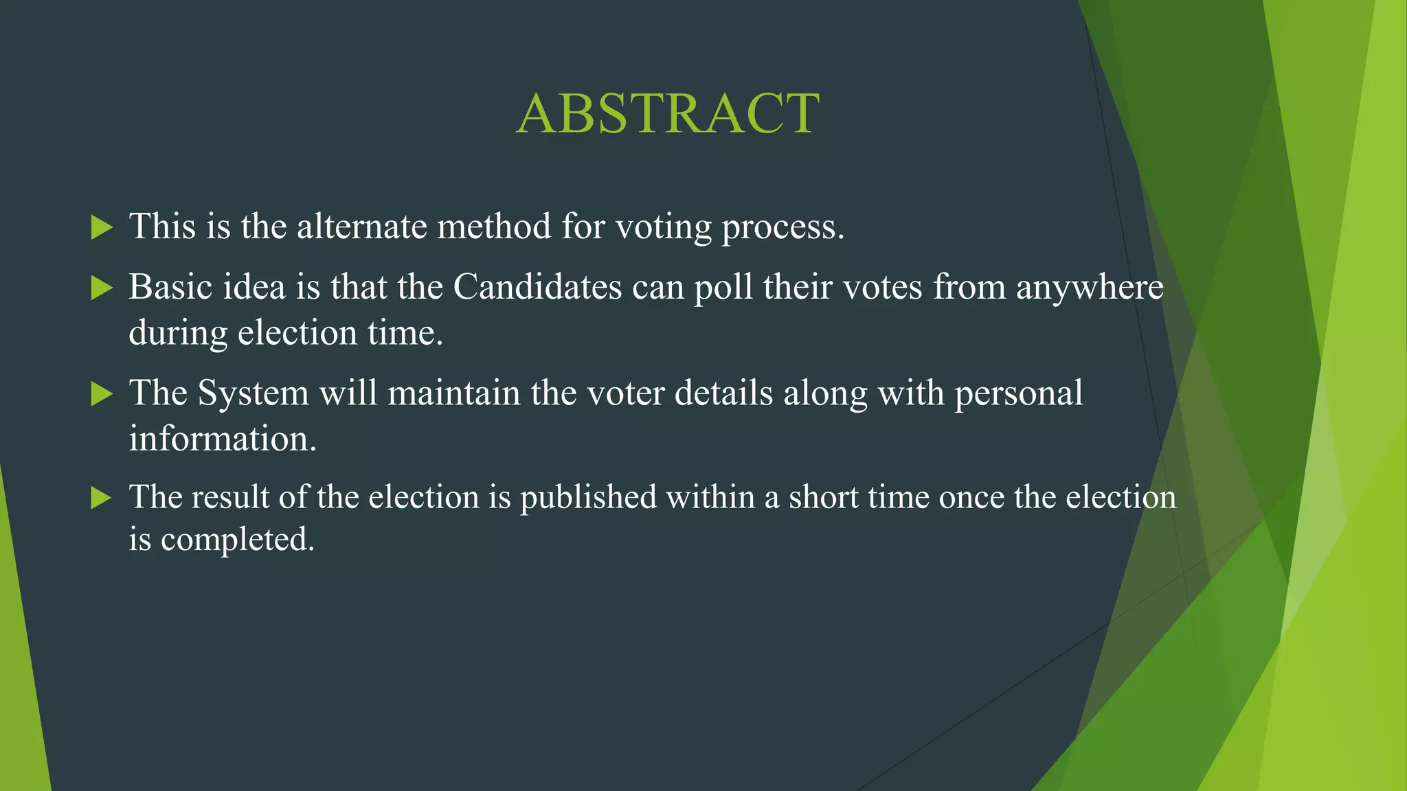 Online Polling System Pptx