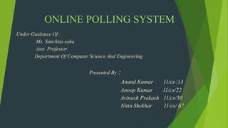 Online polling system | PPTX