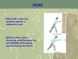 Mechanics (work, energy and power) | PPTX