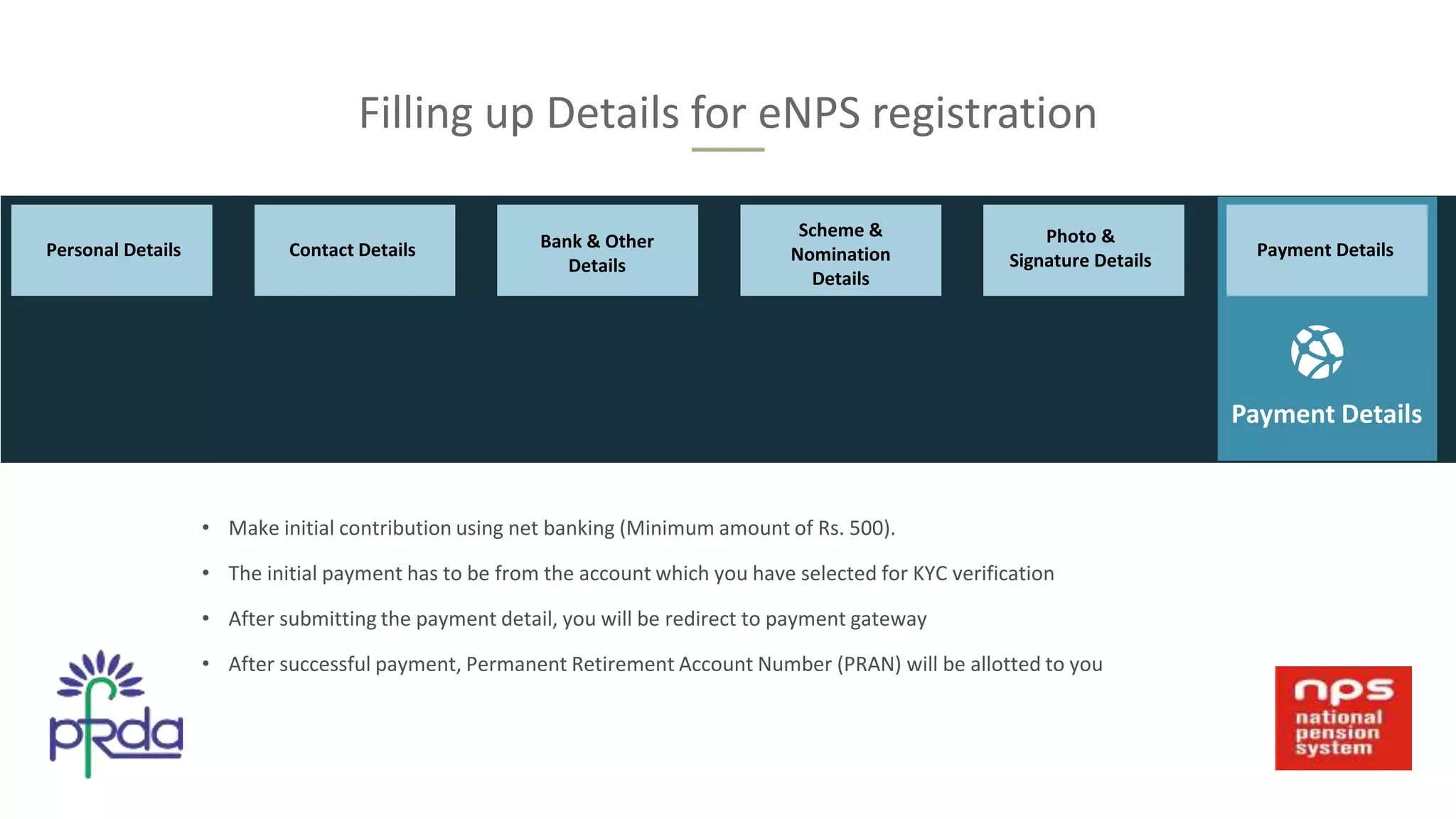 Opening an NPS Account using PAN via eNPS | PPTX