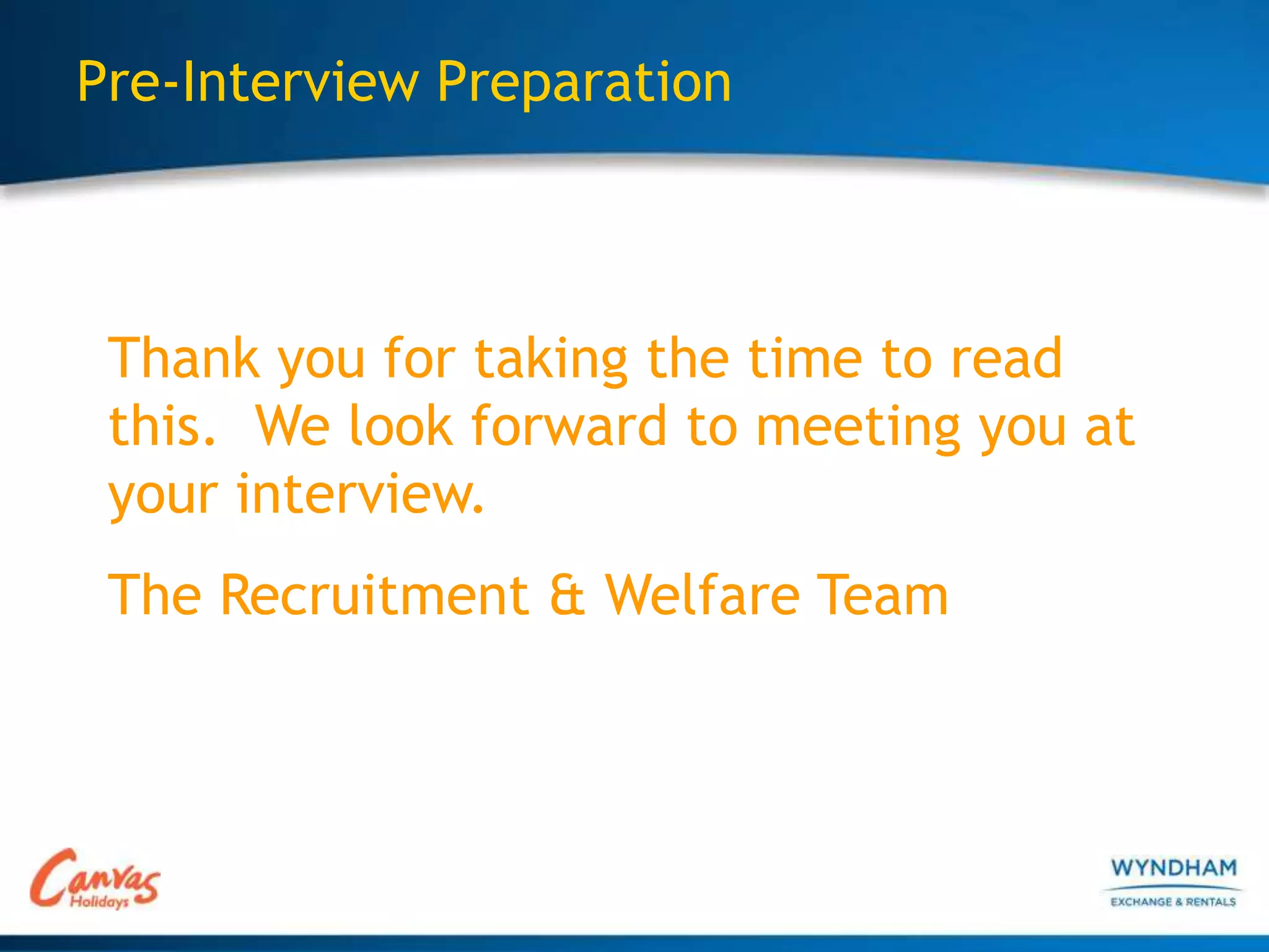 Online pre interview preparation | PPT