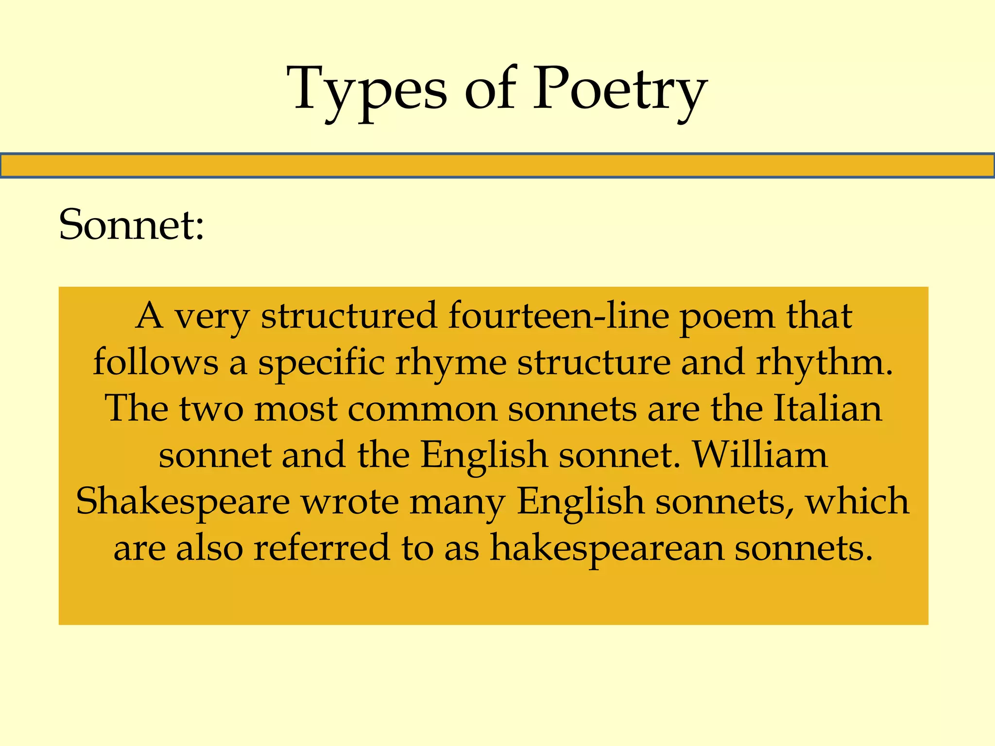 Introduction to poetry | PPTX