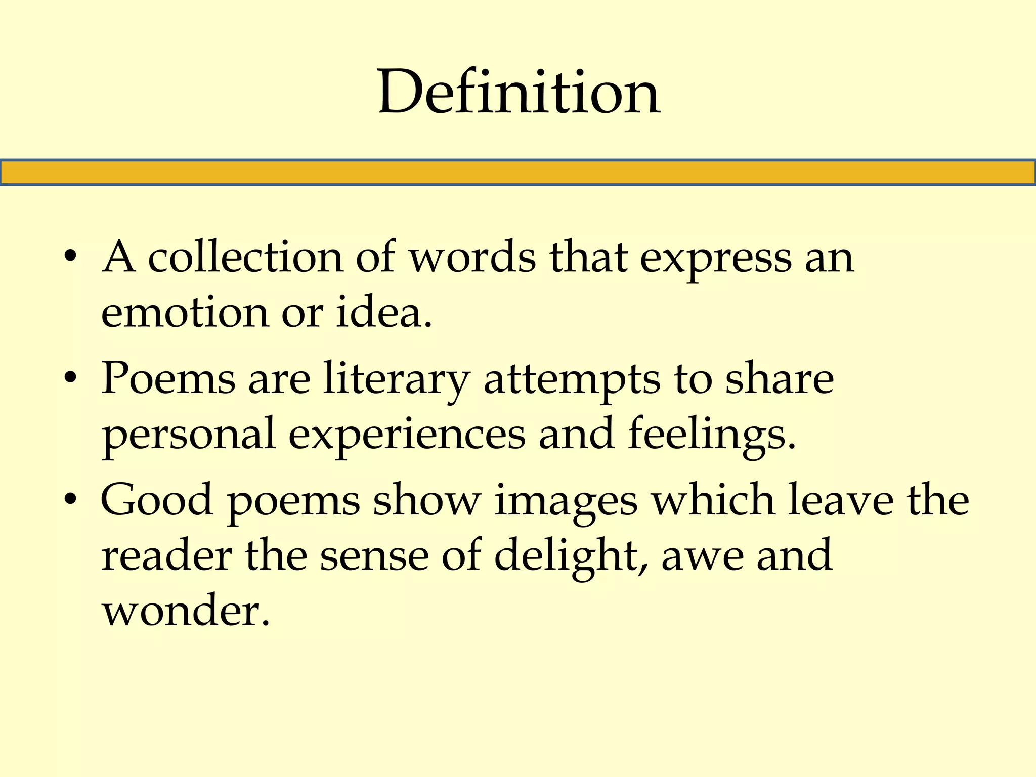 Introduction to poetry | PPTX