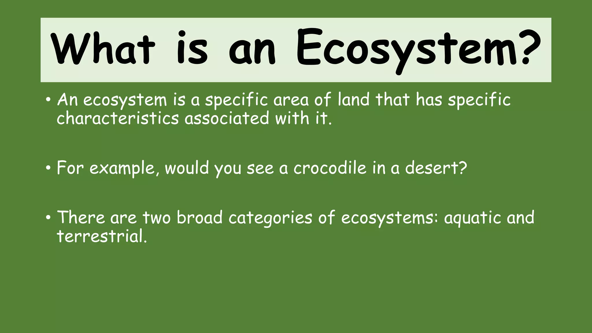Ecosystems Module 1: Abiotic & Biotic Factors | PPTX