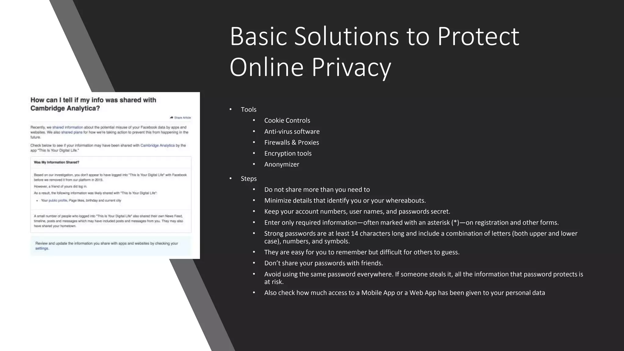 Online privacy & security | PPTX | Internet for Beginners | Internet