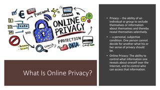 Online privacy & security | PPTX