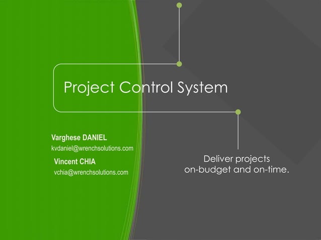 Wrench Enterprise - Online Project Control System | PPTX