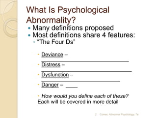 Online psy 266 ch. 1 presentation | PPT