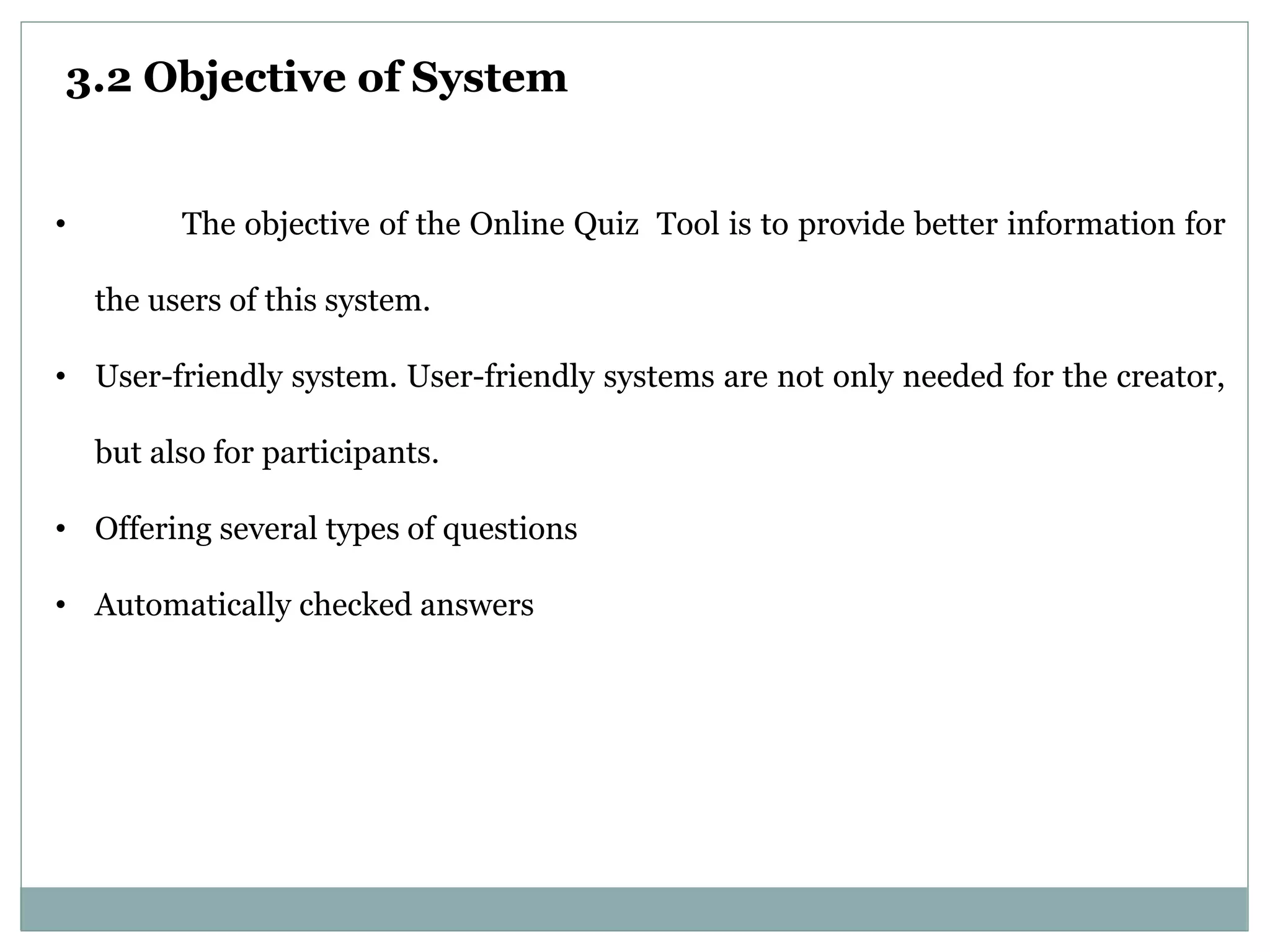 Online Quiz System Project Report ppt | PPTX