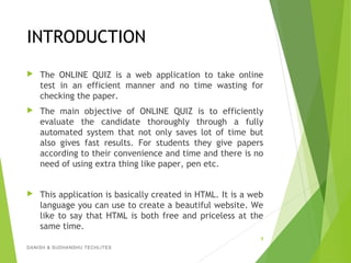 Online quiz by danish & sudhanshu techlites | PPT | Computing ...