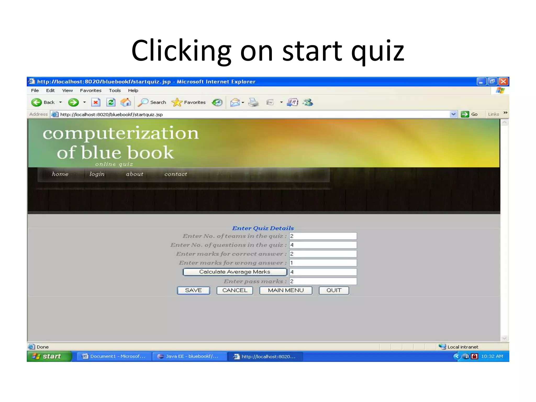 Online Quiz System Project PPT | PPTX