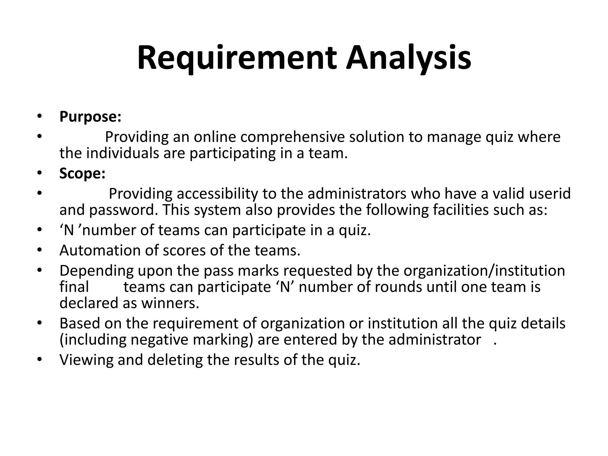 Online Quiz System Project PPT | PPTX