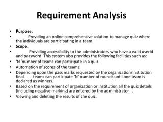 Online Quiz System Project PPT | PPTX