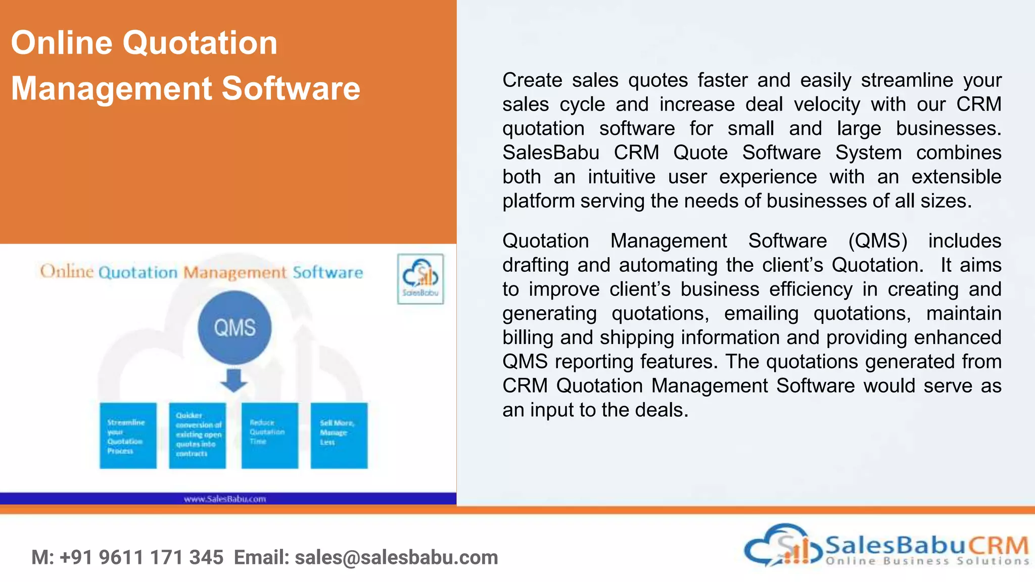 Online quotation management software | PPTX