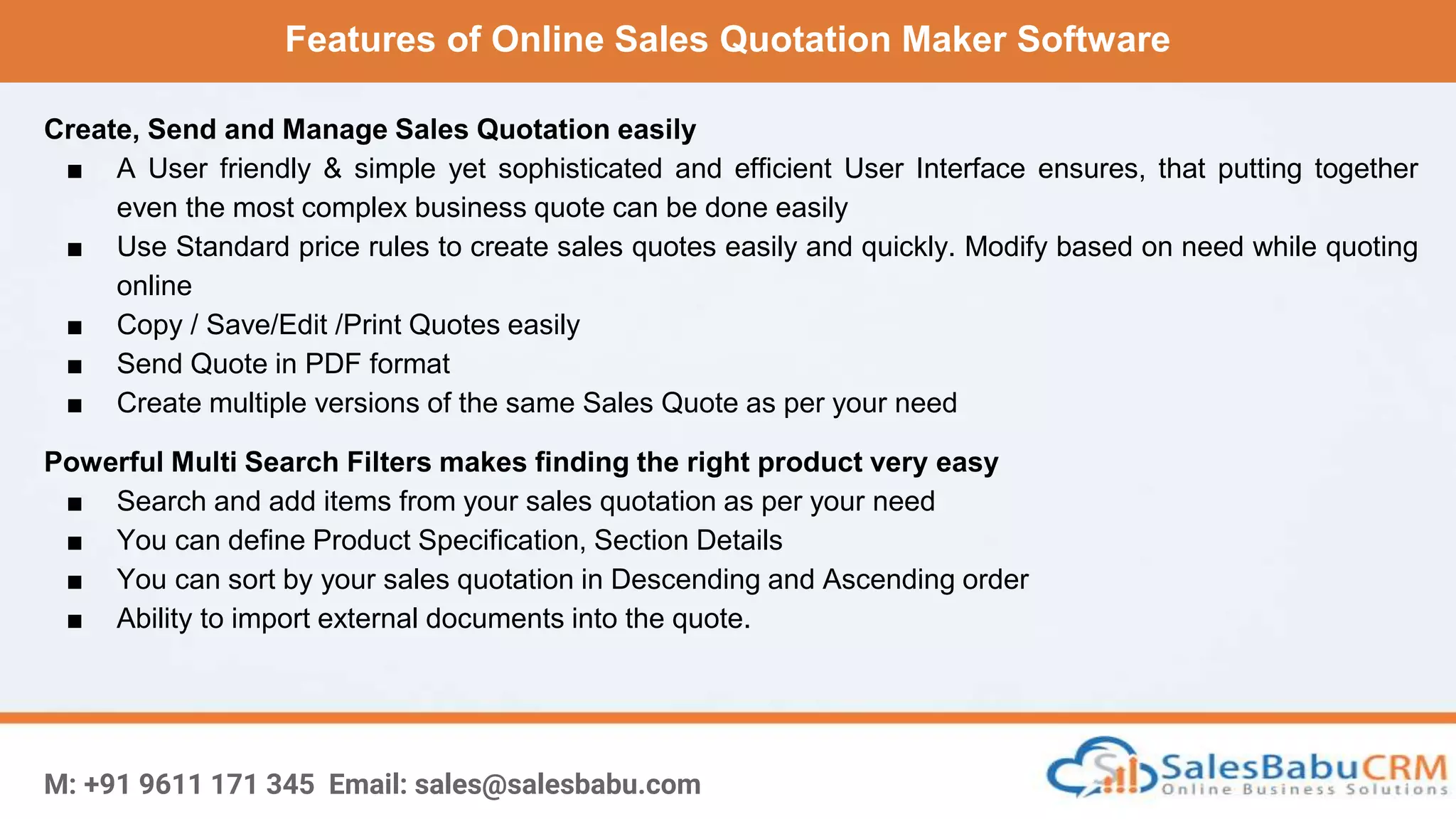 Online quotation management software | PPTX