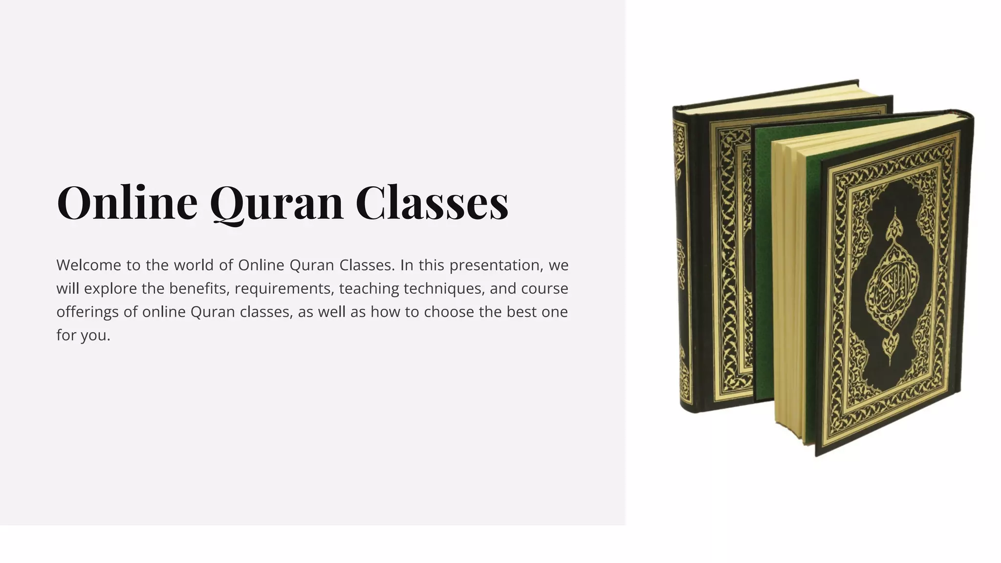 Experience Interactive Learning: Online Quran Classes with Live ...