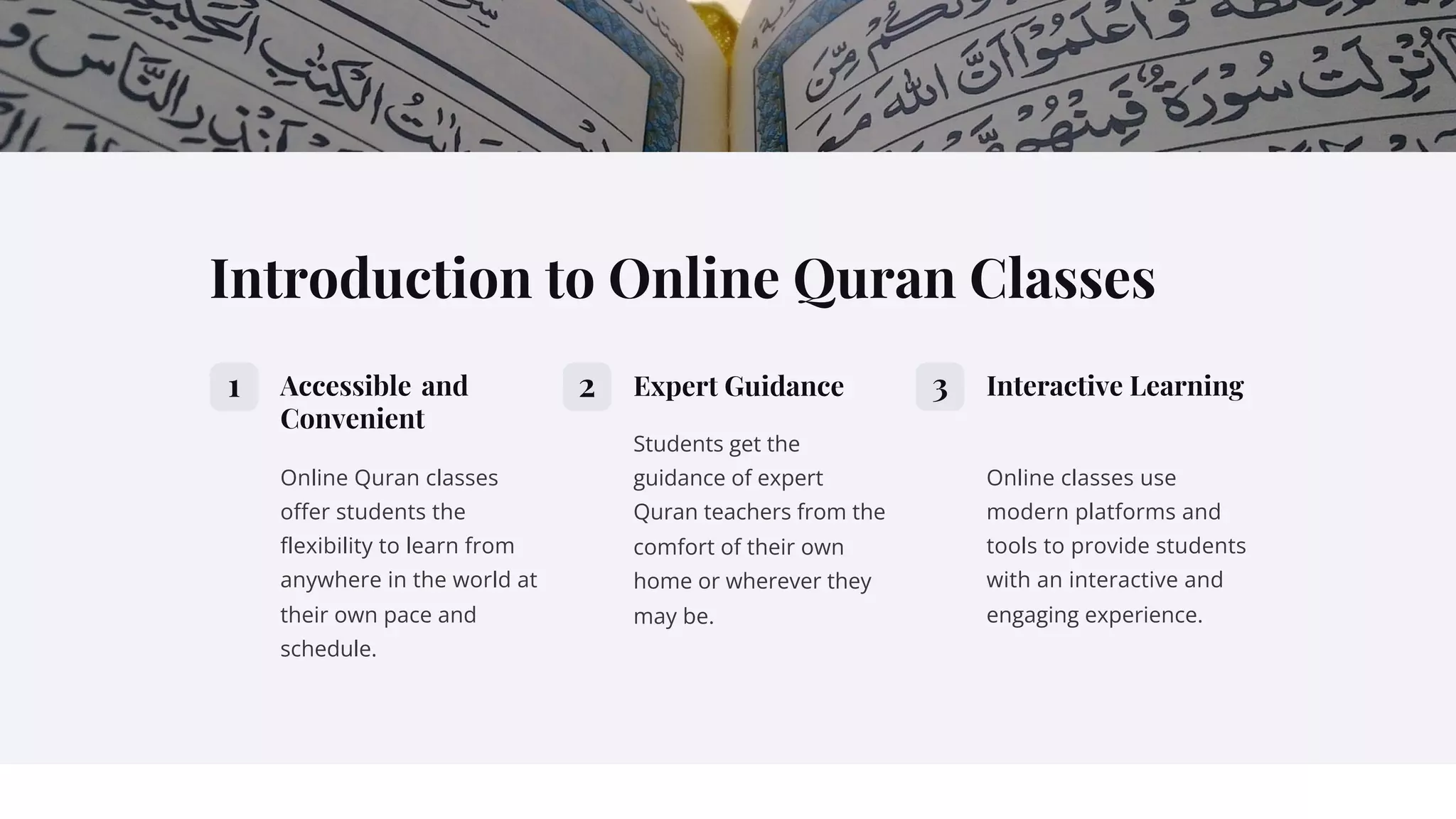 Experience Interactive Learning: Online Quran Classes with Live ...