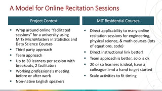Online Recitation Sessions | PPTX