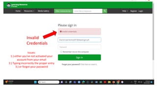 Online Registration and Access.pptx | Technology & Computing