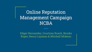 Online Reputation Management Campaign.pdf