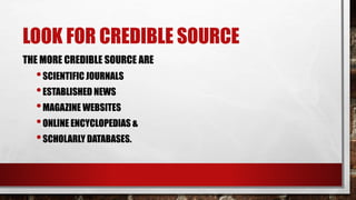 Online research | PPTX