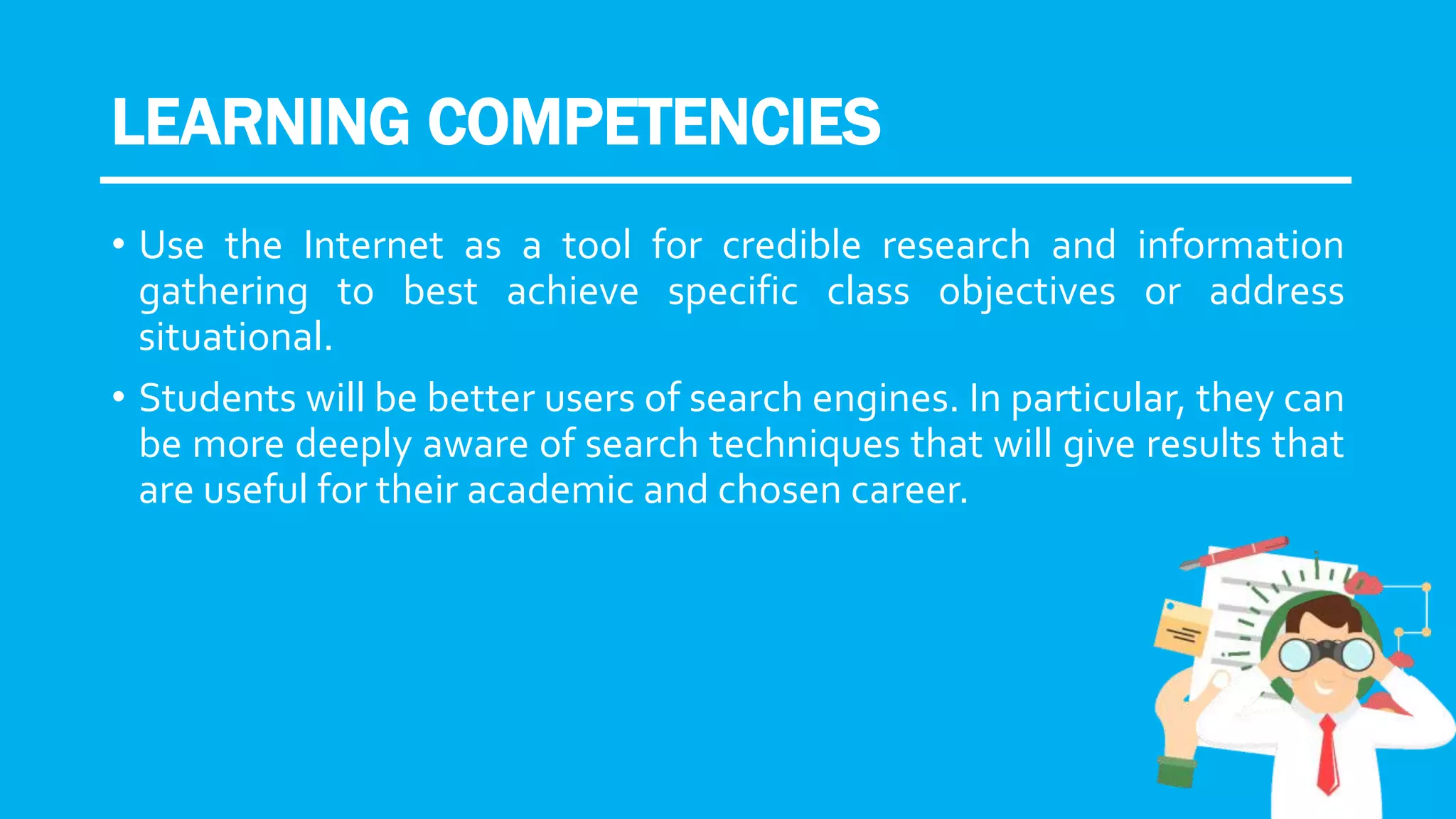 Contextualized Online Search and Research Skills | PPTX