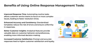 online response management tools in India | PPT