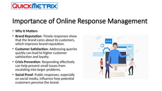 Online Response Management Tools in India | PPT