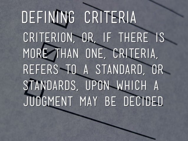 Review Essay Evaluating Websites: Defining Criteria & The Five Criteria ...