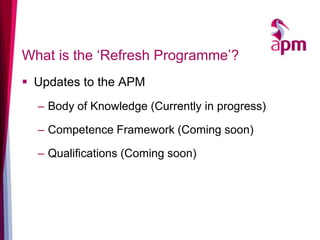APM Body of Knowledge Refresh Guide | PPT