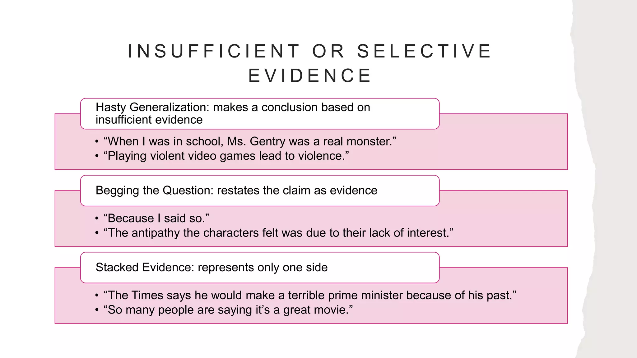 Rhetorical Fallacies for Advanced Composition | PPT