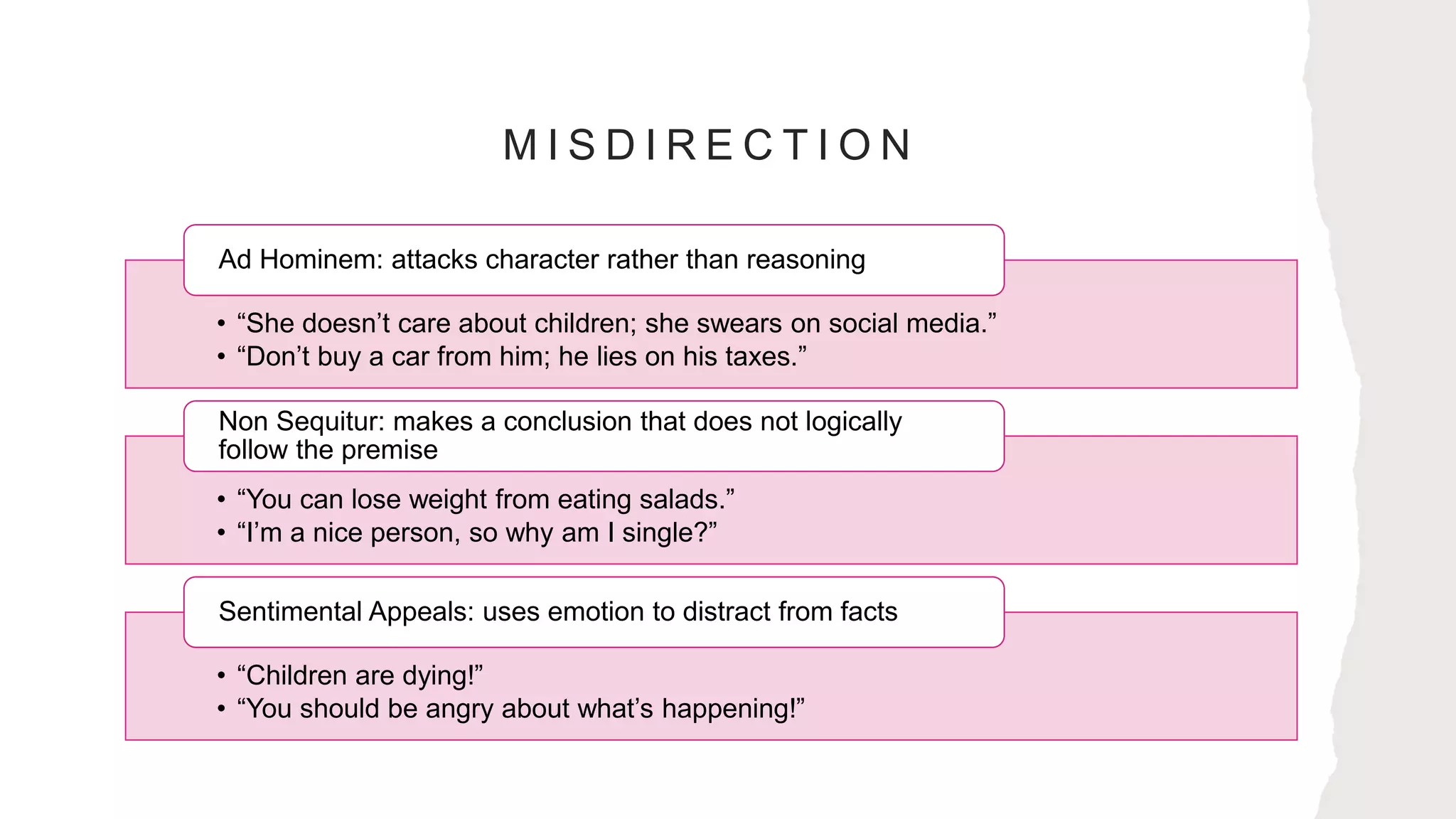 Rhetorical Fallacies for Advanced Composition | PPT