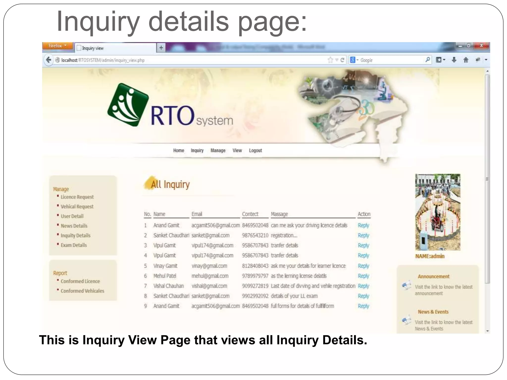 Online rto management system | PPTX