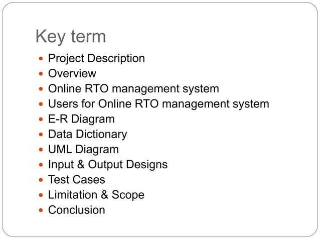 Online rto management system | PPTX