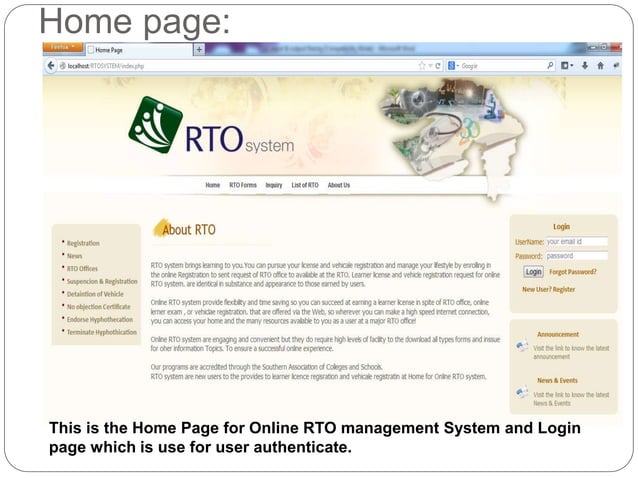 Online rto management system | PPTX