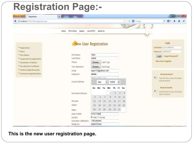 Online rto management system | PPTX