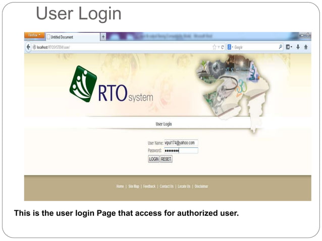 Online rto management system | PPTX