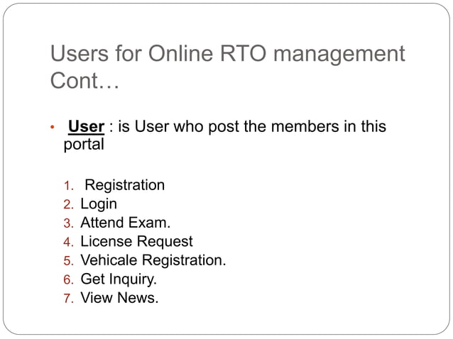Online rto management system | PPTX