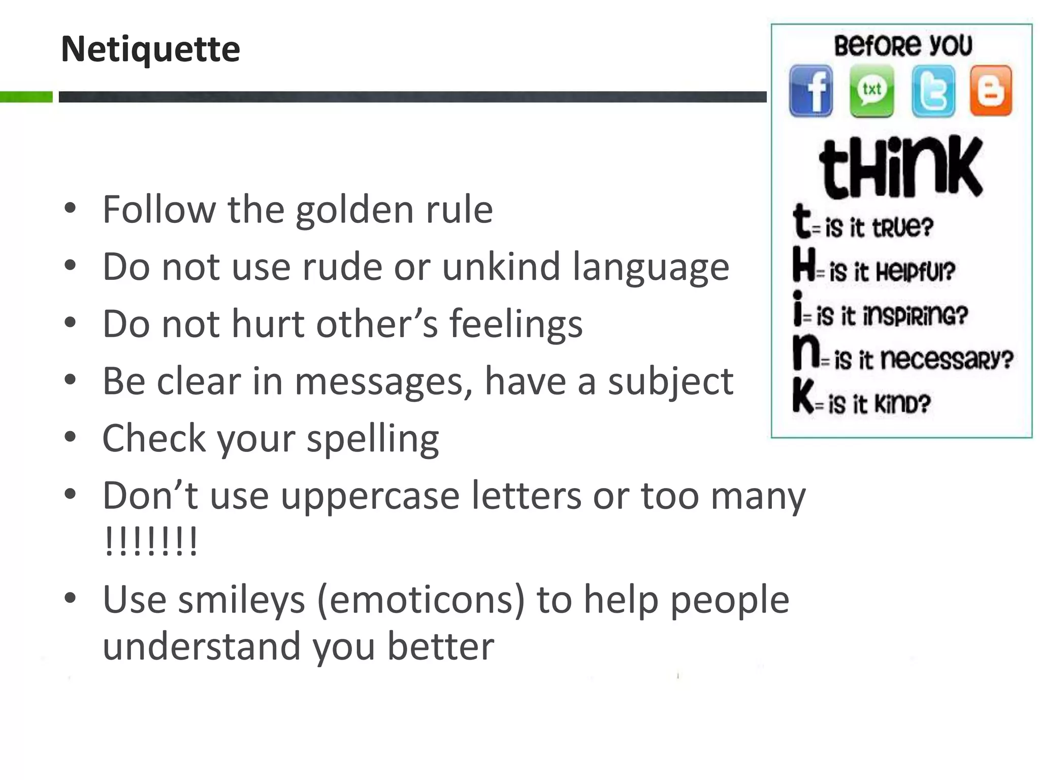 Online Safety Lesson 5th grade | PPTX