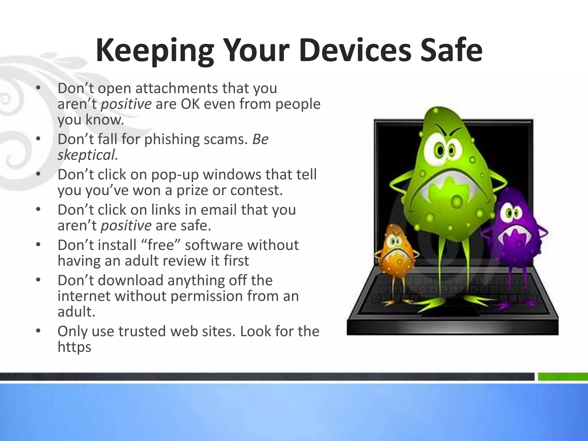 Online Safety Lesson 5th grade | PPTX