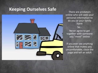 Online Safety Lesson 5th grade | PPTX