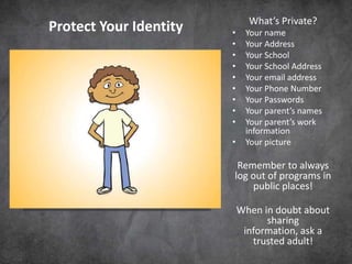 Online Safety Lesson 5th grade | PPTX