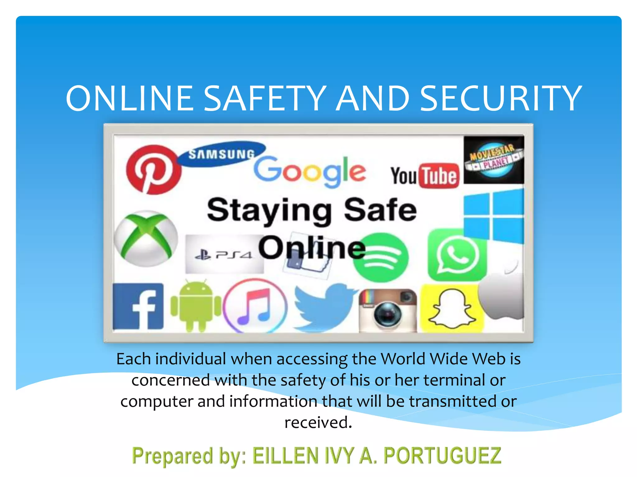 Online safety and security | PPTX