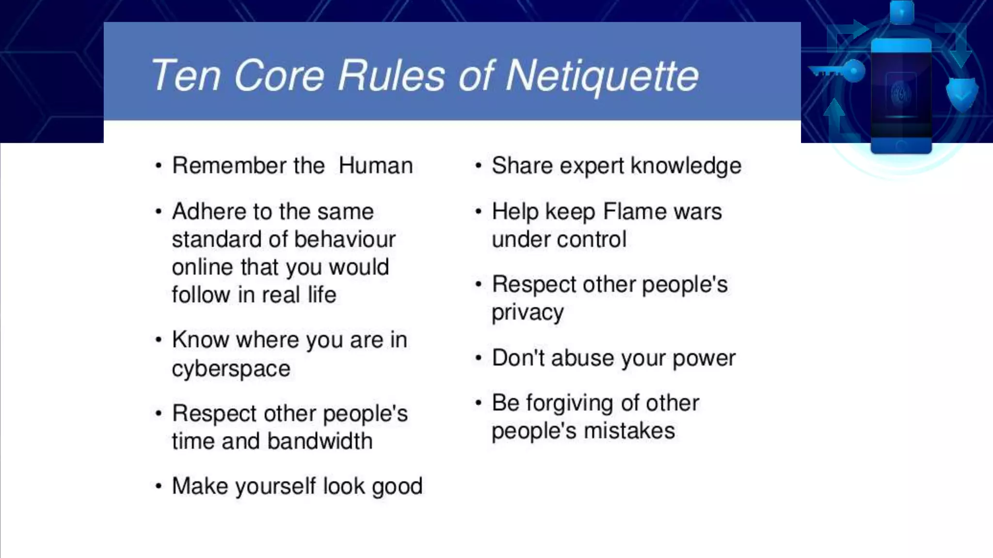 Online safety, security, ethics & etiquette | PPTX