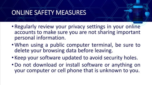 Online safety, security, ethics & etiquette | PPTX
